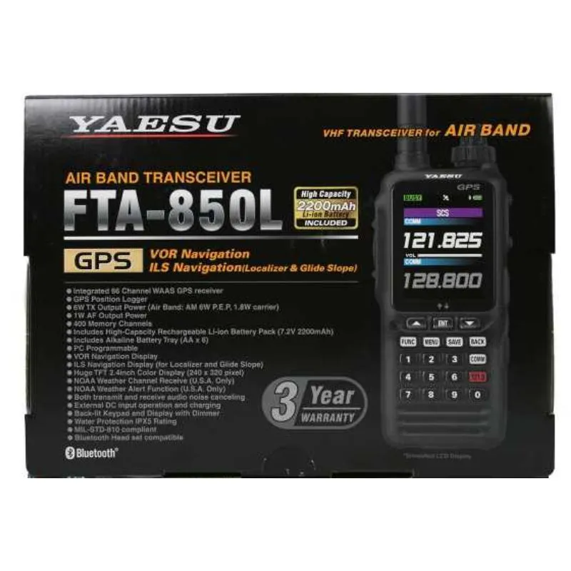YAESU AIR BAND TRANSCEIVER FTA-850L - Air Nation