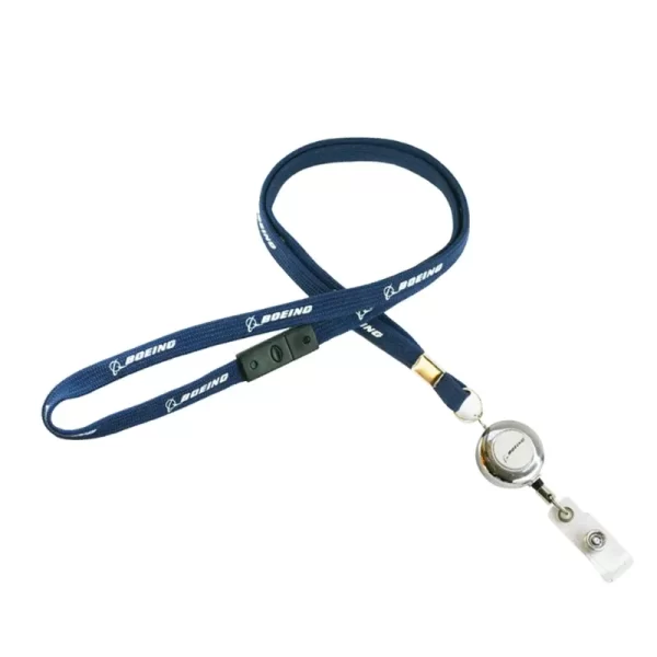Lanyard Boeing Retráctil Azul - Air Nation